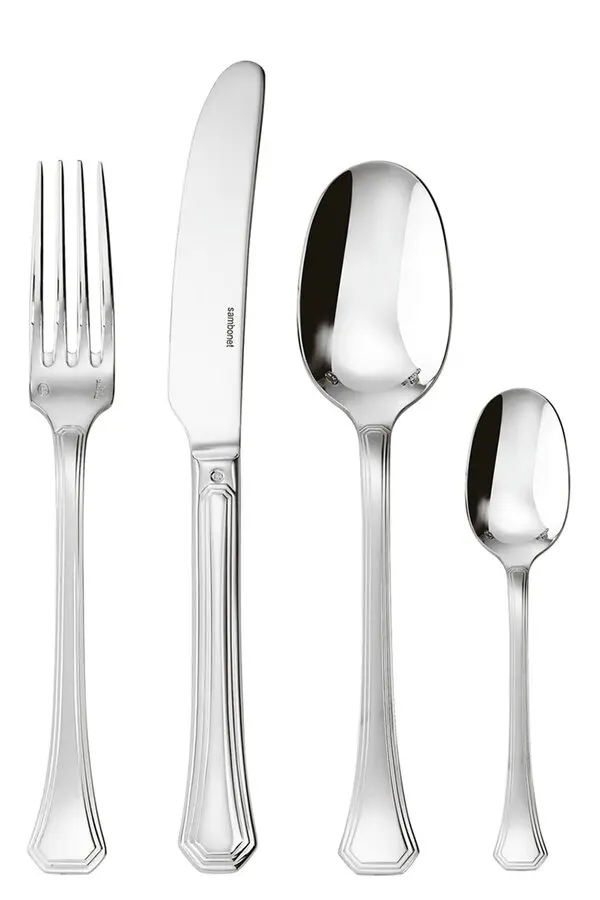 SAMBONET Cutlery Set 'servizio 24pz Contour Inox