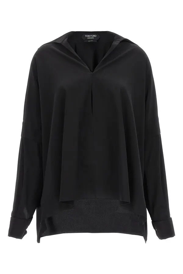 TOM FORD Stretch Crepe De Chine Oversize' Shirt