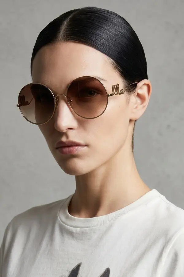 Chloé Sunglasses With Sculpted Logo