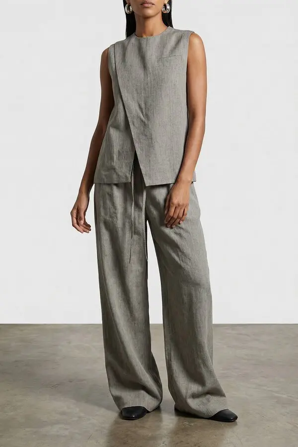 LOULOU STUDIO Clark Trousers Drawstring Detail