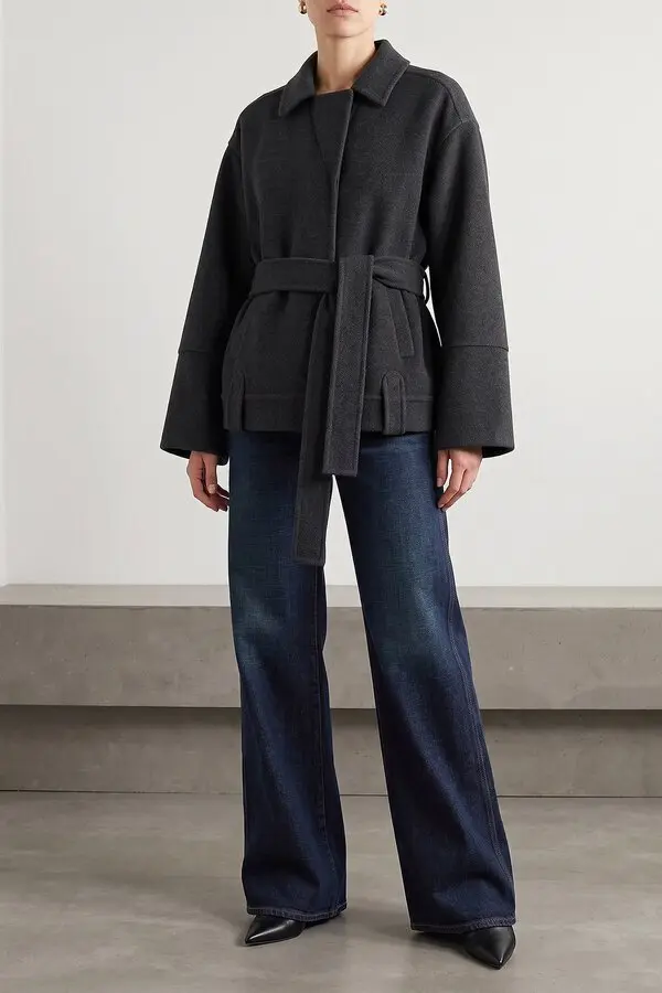 Khaite Belted Wool Jacket
