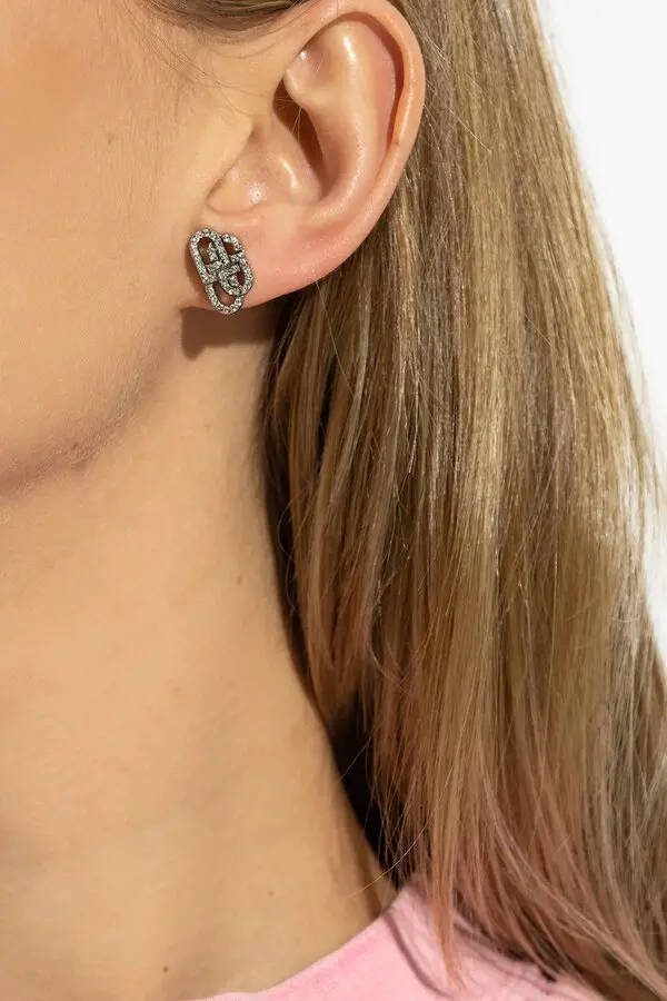 Balenciaga Bb Xs Stud Earrings