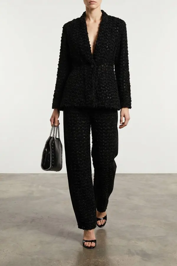 Stella McCartney Relaxed Jeans With Bouclé Panel