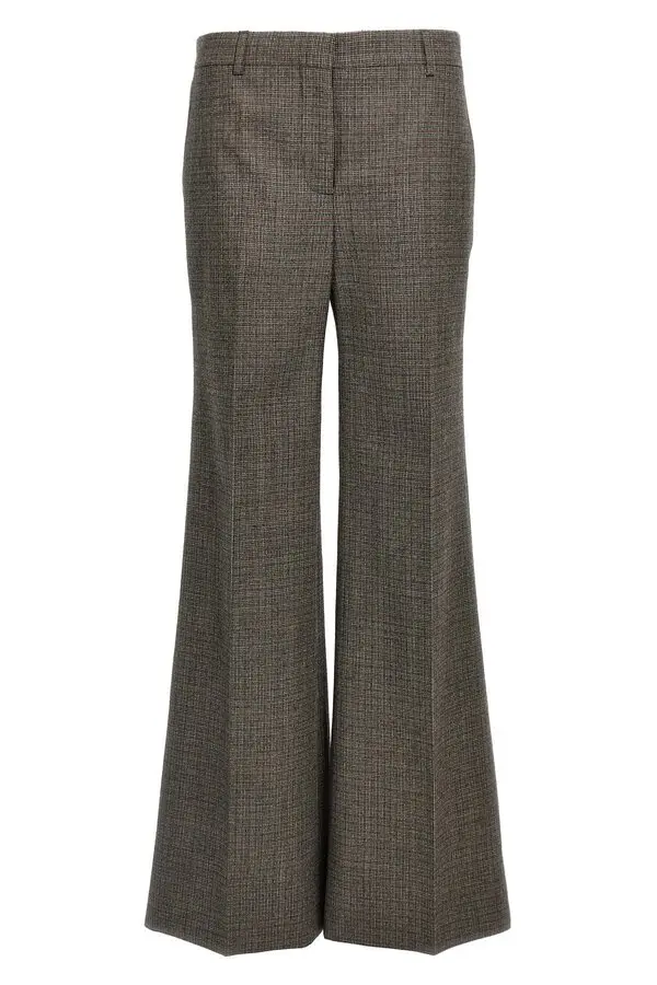 Stella McCartney Flared 'houndstooth' Pants - Gray