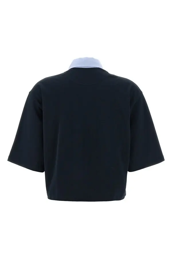 Stella McCartney Polo Shirt 'piquet Cropped