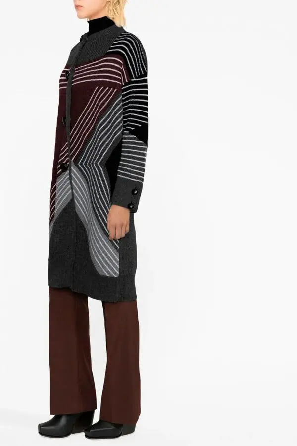 Stella McCartney Coat With Striped Pattern