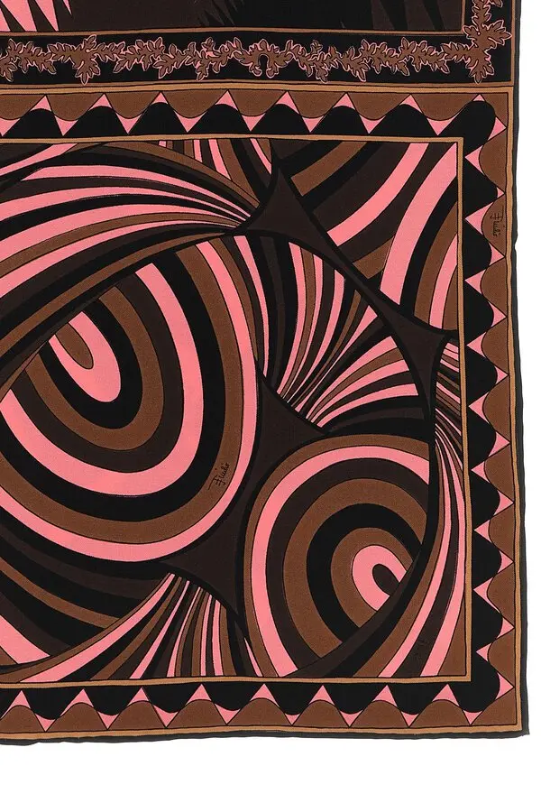 Emilio Pucci Mixed Print Silk Carr
