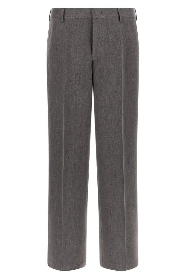 CELLAR DOOR Trousers Pressed Crease Detail
