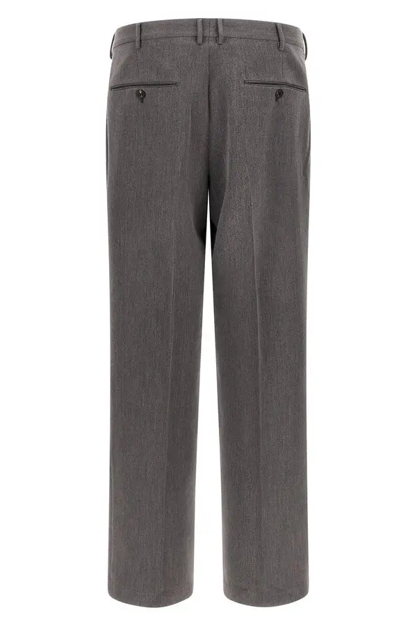 CELLAR DOOR Trousers Pressed Crease Detail