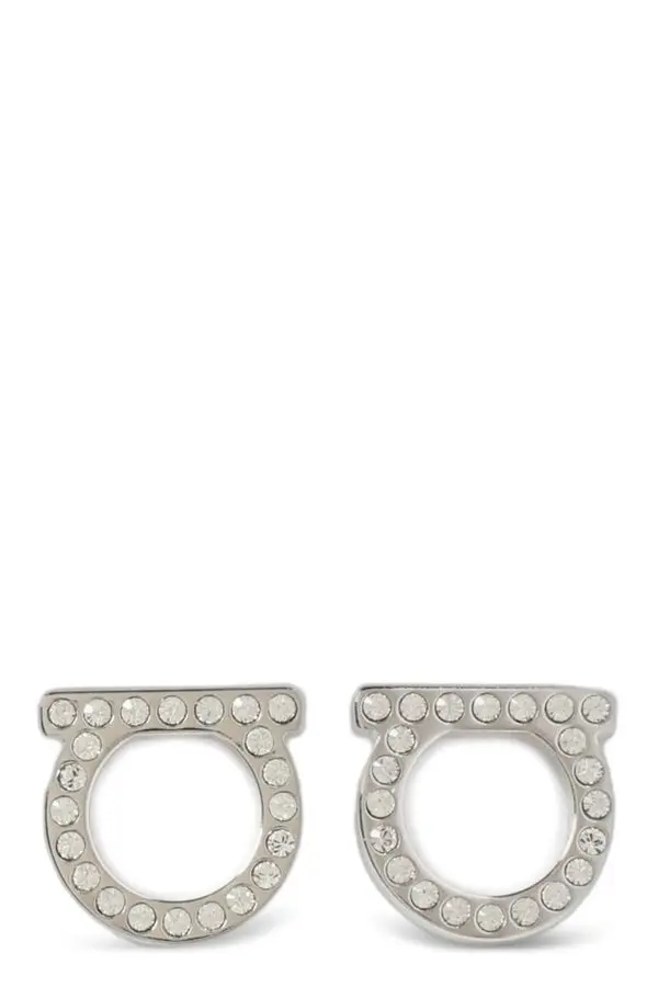 FERRAGAMO Gancini Crystals Earrings