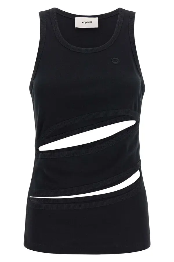 Coperni Tank Top With Asymmetrical Cut-outs