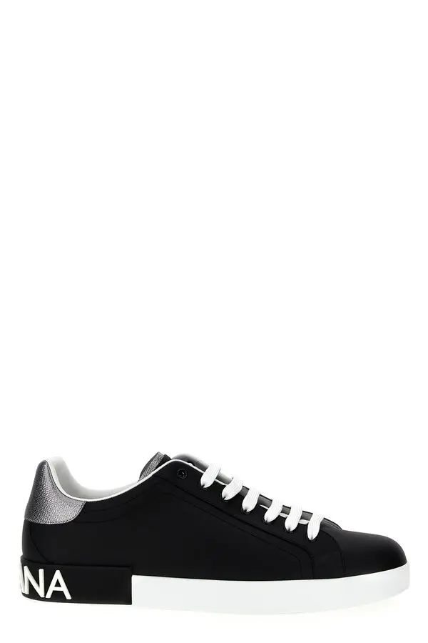 Dolce & Gabbana Portofino Sneaker With Macro Logo