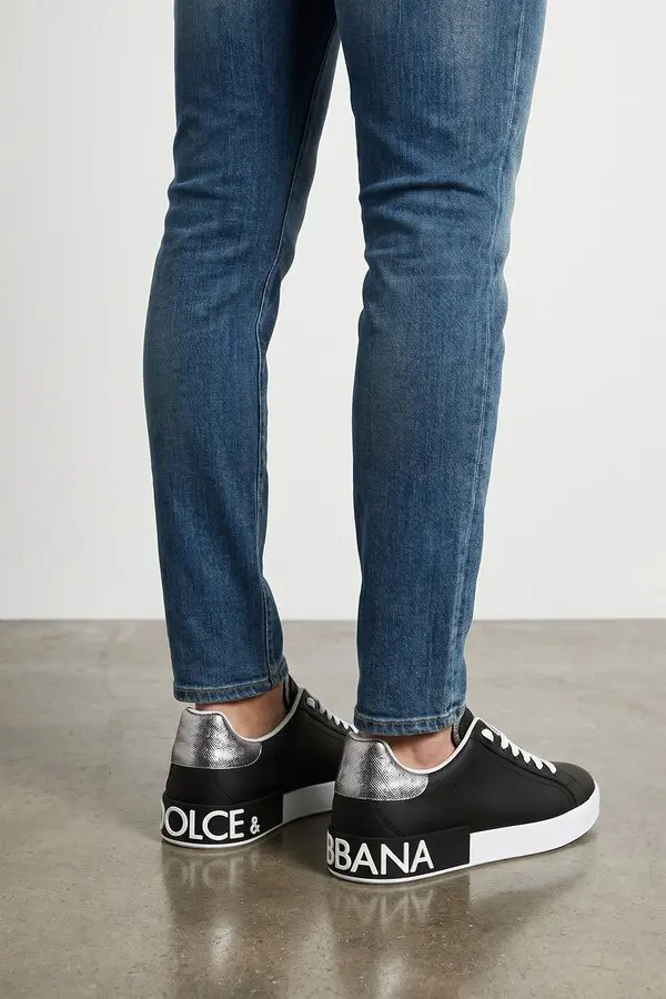 Dolce & Gabbana Portofino Sneaker With Macro Logo