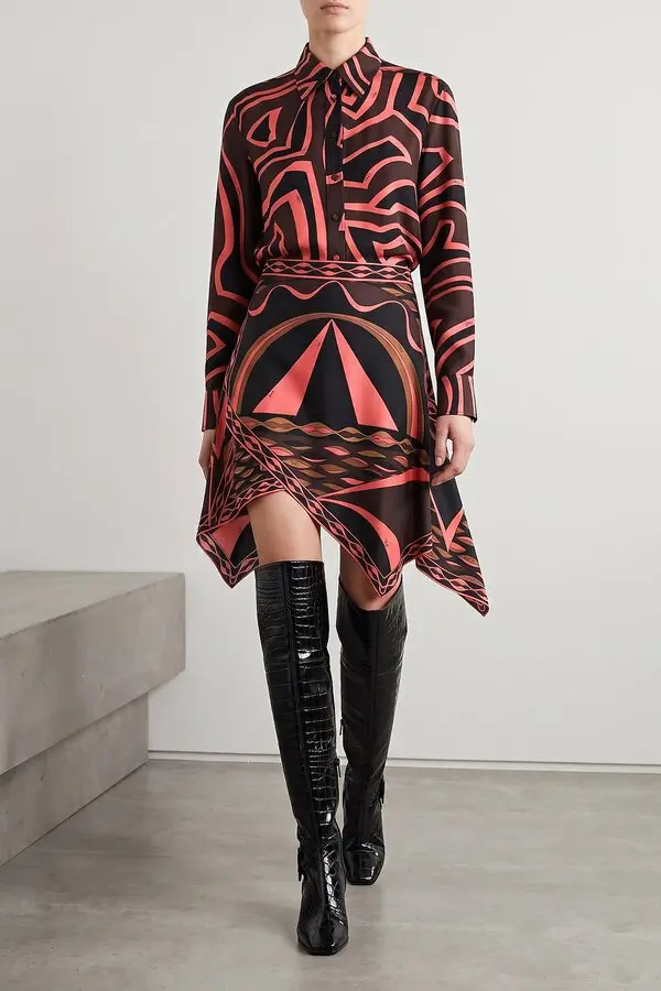 Emilio Pucci Pink 'dune' Skirt