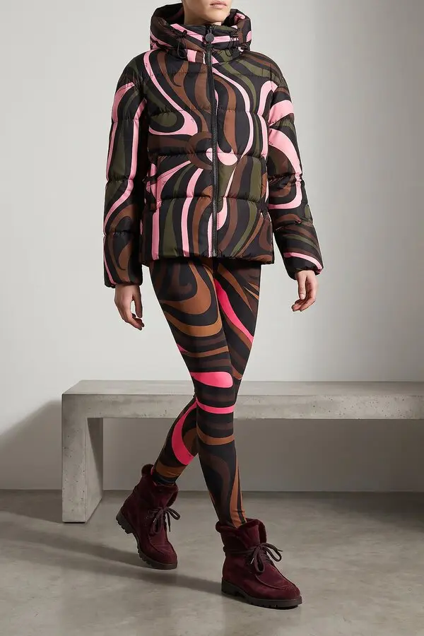 Emilio Pucci Color 'marmo' Puffer Jacket