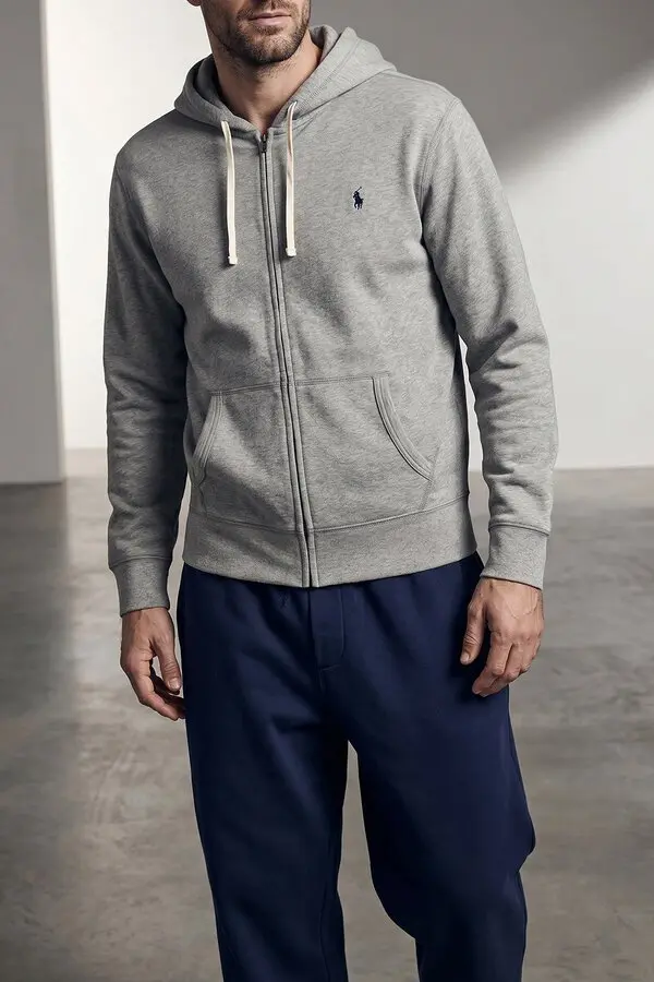 Polo Ralph Lauren Zip-up Hoodie With Embroidered Logo