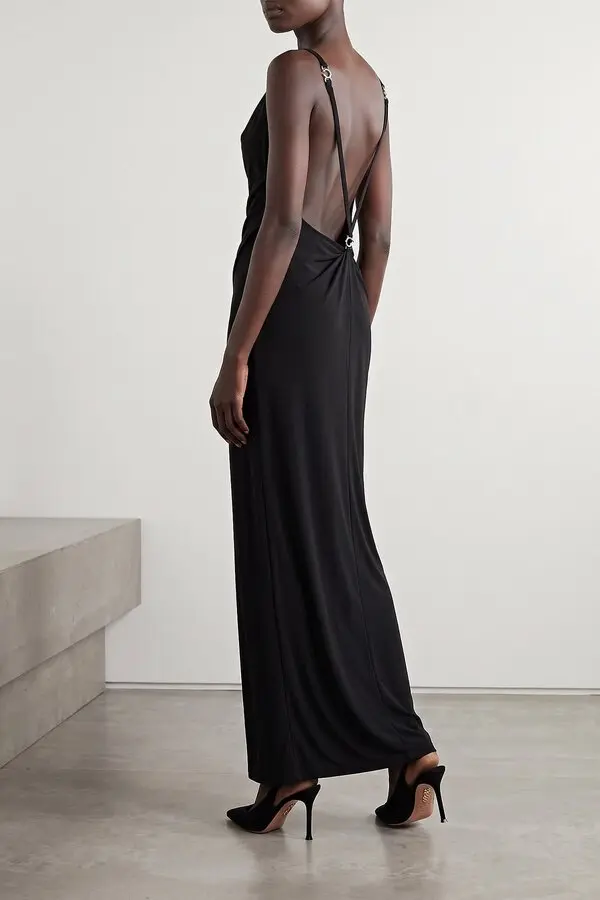 Coperni Logo Hardware Maxi Dress