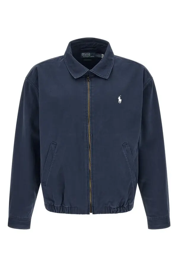 Polo Ralph Lauren Embroidered Pony Logo Blouson - Blue
