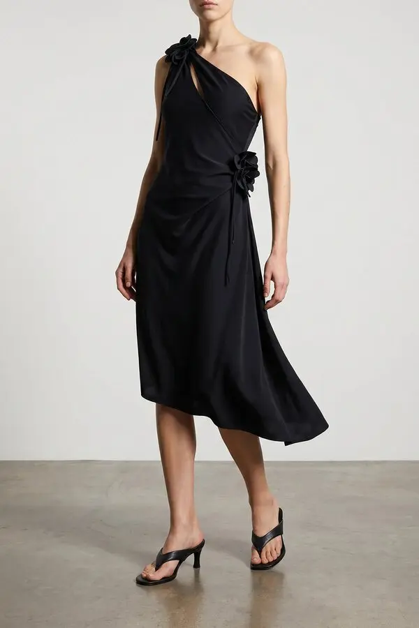 Coperni Asymmetric Mini Flower' Dress