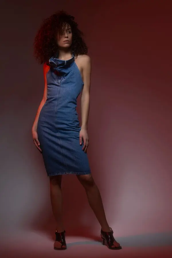Coperni Dress 'belt Halter Neck Dress