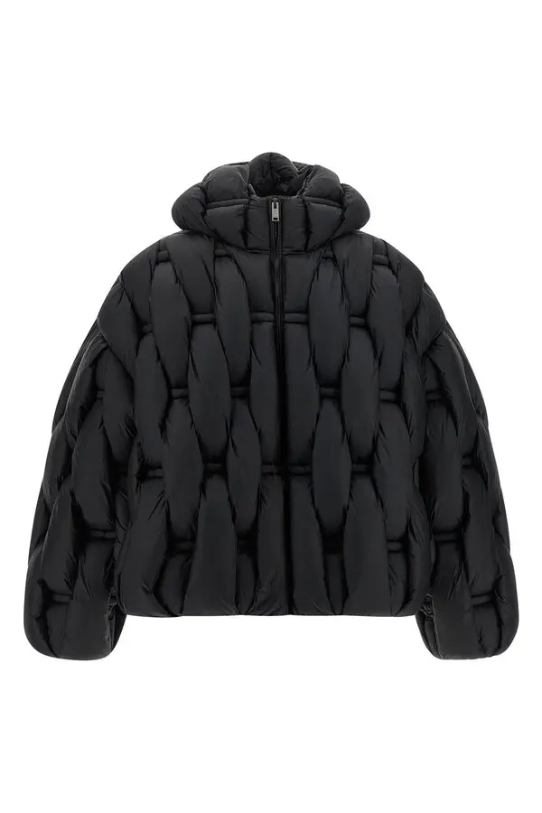 RAXXY Casual Jackets, Parkas '3d Woven Puffer Jacket - Black