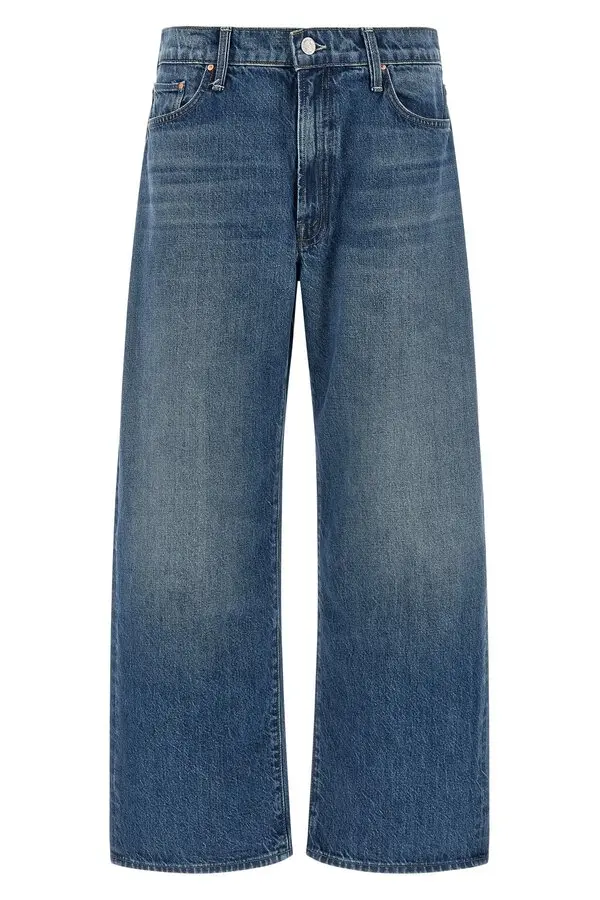 MOTHER The Dodger Flood Jeans With M Embroidery