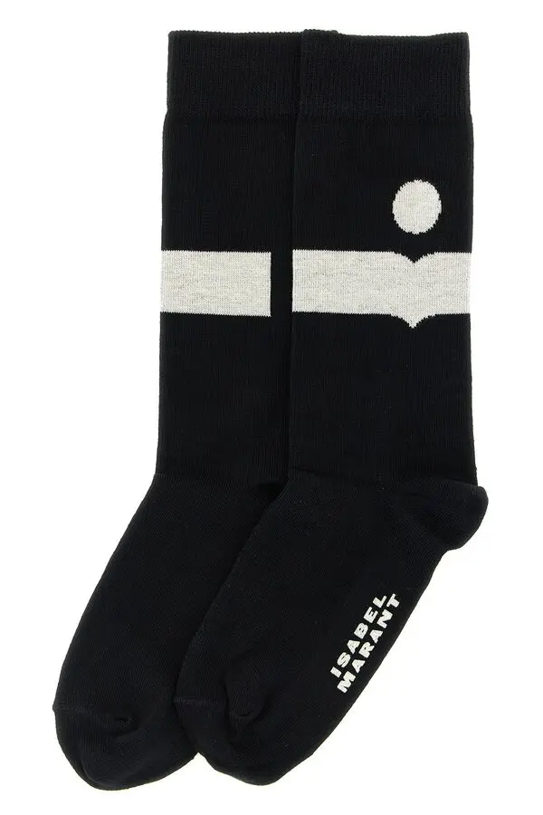 Isabel Marant Étoile Socks With Intarsia Logo