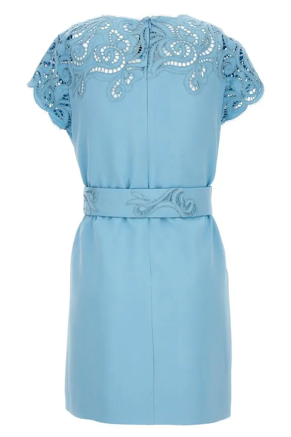Ermanno Scervino Short Dress With Lace Details