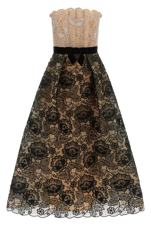 Elie Saab Guipure Lace Dress