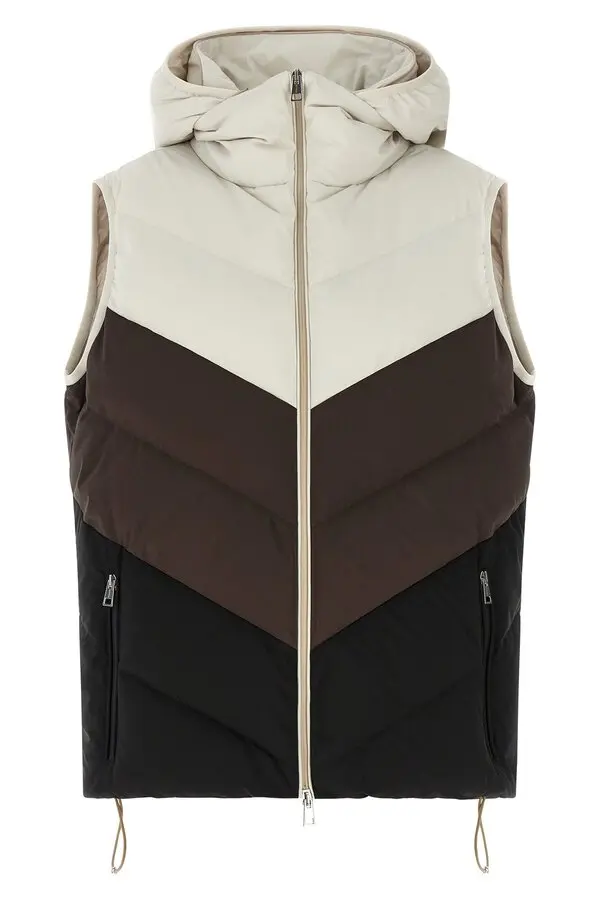 Kiton Chevron Quilted Vest