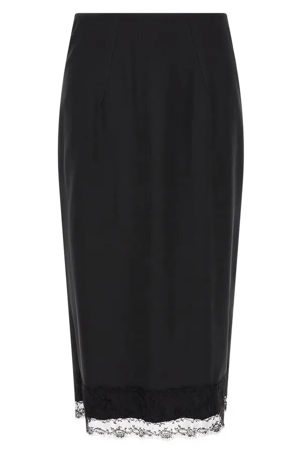 Ermanno Scervino Lace-trim Midi Skirt