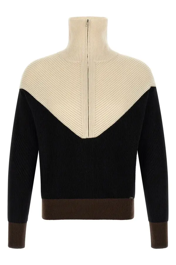 Kiton Color-block Sweater