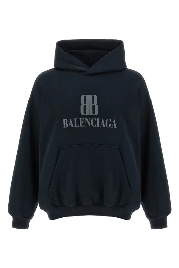 Balenciaga Nano Bb Medium Fit' Hoodie - Black