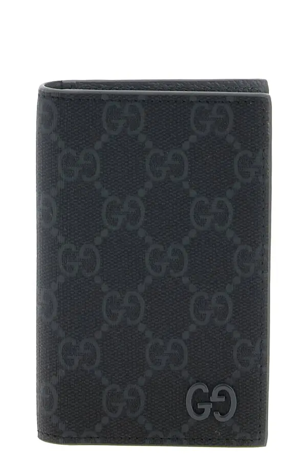 Gucci Gg Supreme Long Card Holder - Black