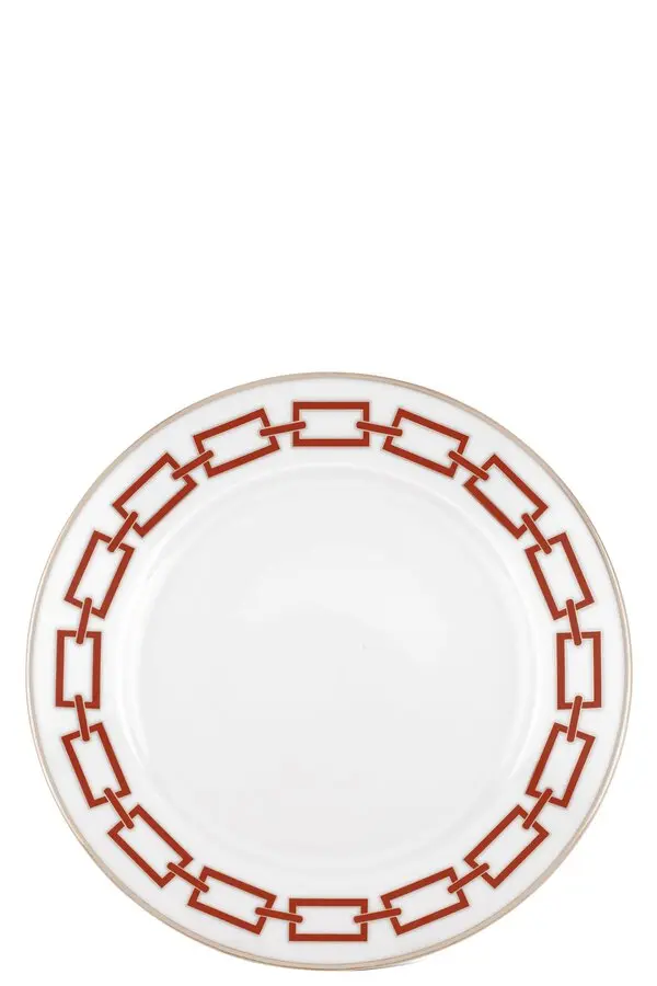 GINORI 1735 Dinner Plate 'catene Scarlatto 28cm