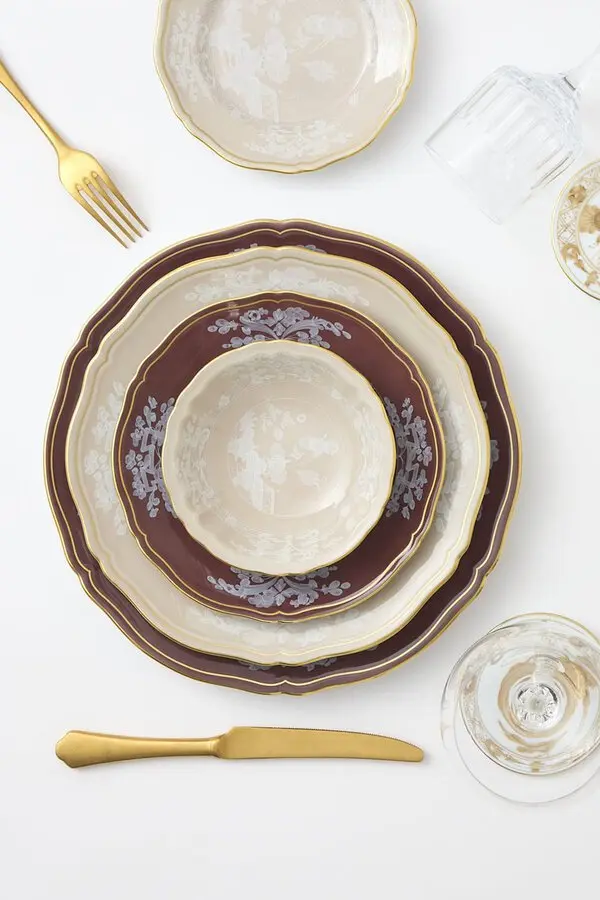 GINORI 1735 Oriente Italiano Meringa' Soup Plate