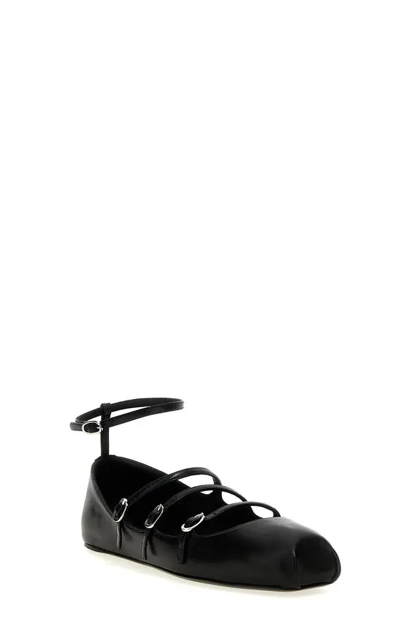 Alexander McQueen Leather Strap' Ballet Flats