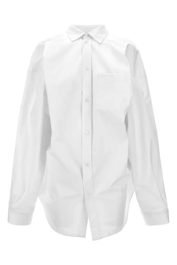 Balenciaga Shirt 'asymmetric - White