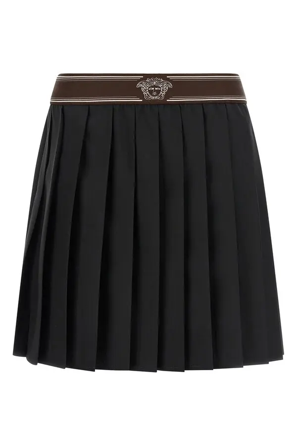 Versace Pleated Skirt - Black