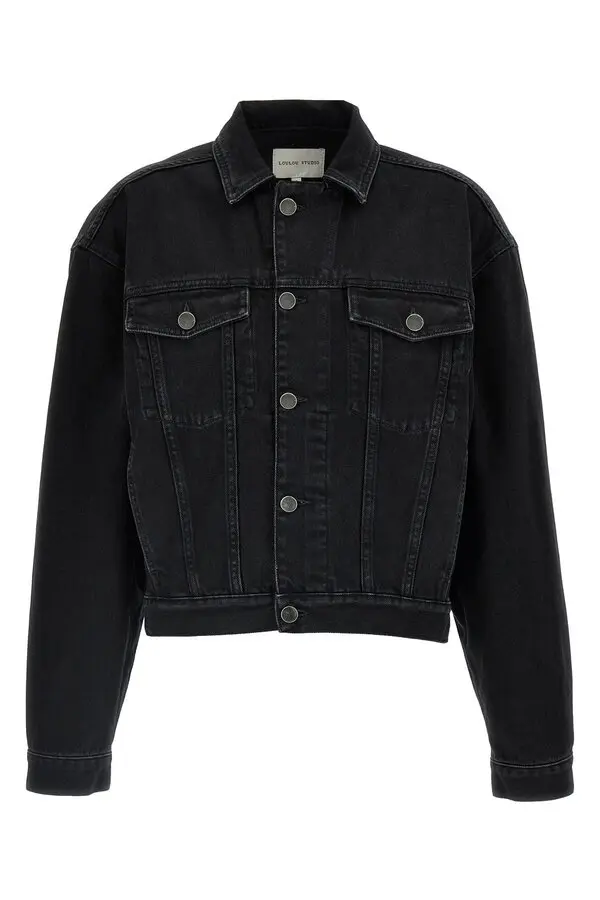 LOULOU STUDIO Dave' Denim Jacket - Black