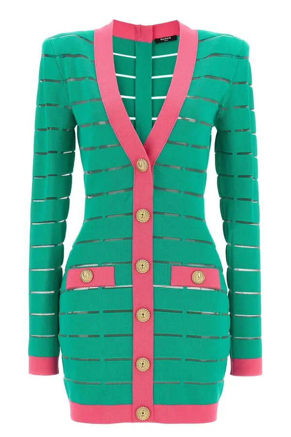 Balmain Dress 'two-tone Knit