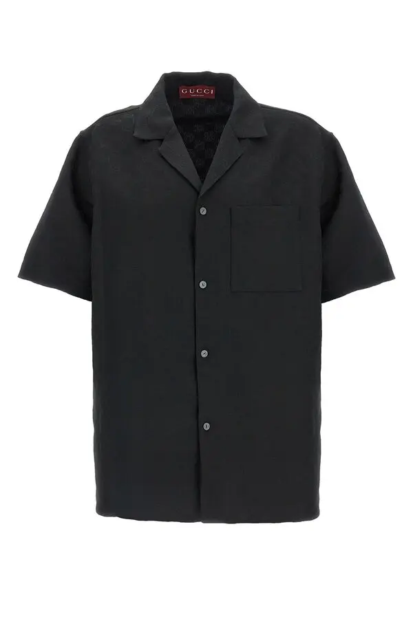 Gucci Shirt With Gg Jacquard Motif