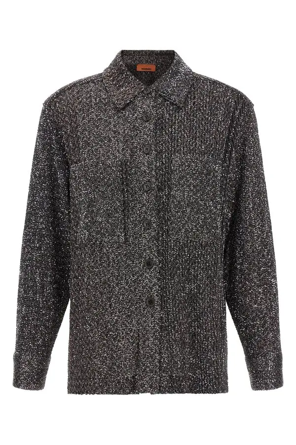 Missoni Sequin Zigzag Shirt - Gray