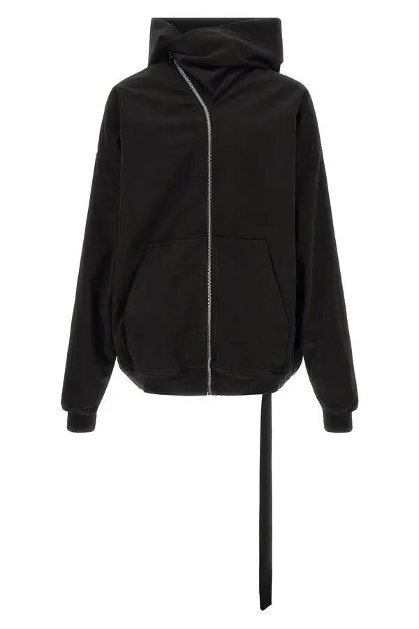 Rick Owens Mountain Hun Hooded Sweatshirt - Black