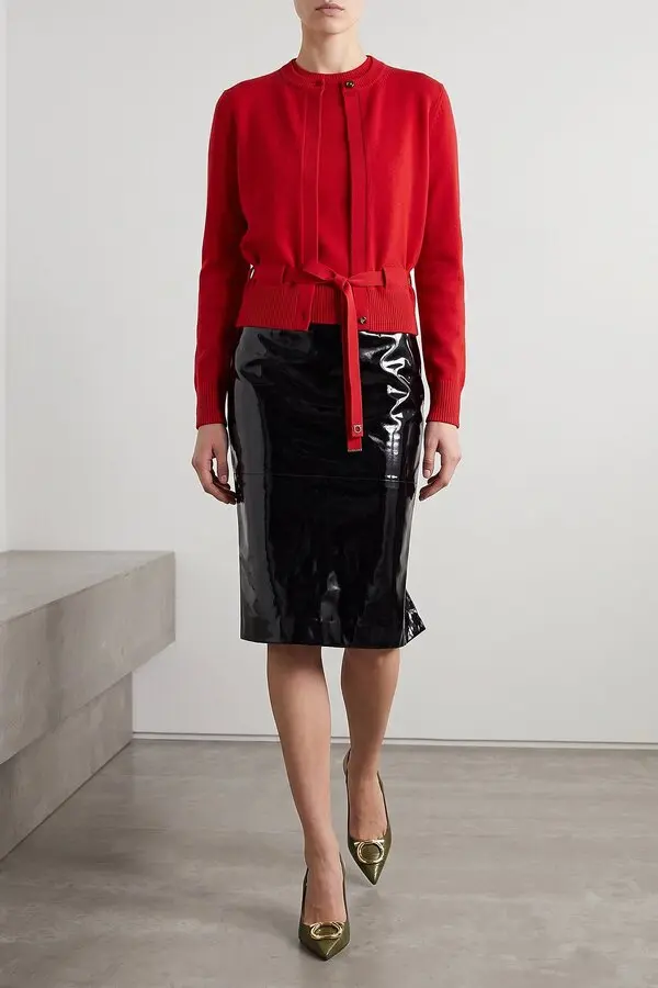 FERRAGAMO Patent Leather Skirt
