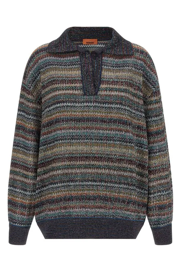 Missoni Lurex Knit Polo Shirt
