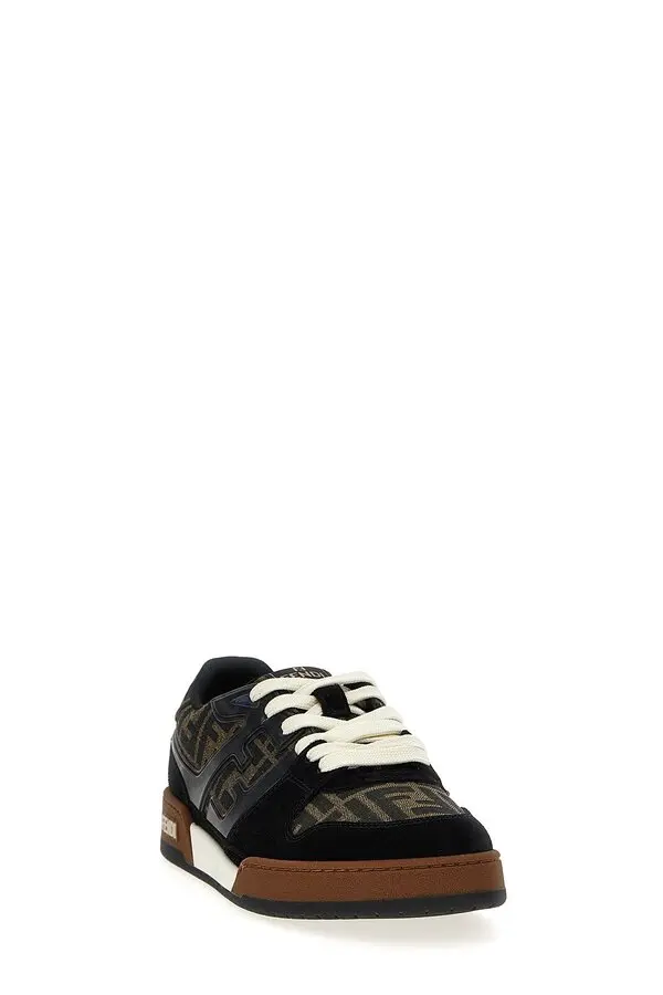 Fendi Match Sneaker With Jacquard Motif