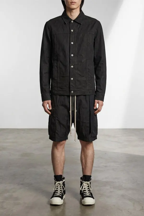 Rick Owens Worker Jacket With Metal Hardware