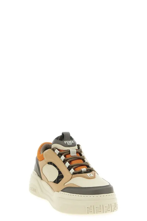 Fendi Sneaker With Ff Monogram Jacquard