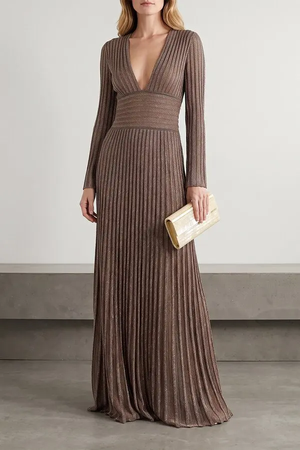 Missoni Luminous Metallic Knit Gown